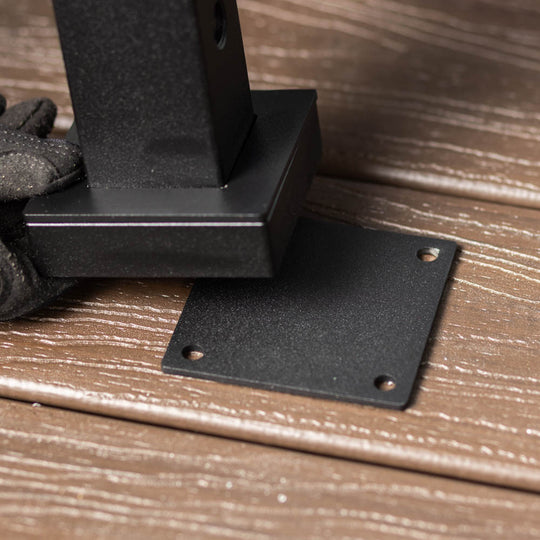 Aluminum Post Leveling Plate — Cable Bullet