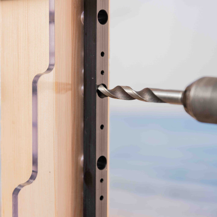 Cable Bullet Drill Guide and Template for Level Runs