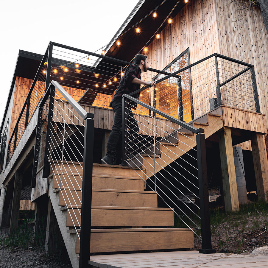 Signature Series Top Mount Cable Railing Terminal Post — Cable Bullet