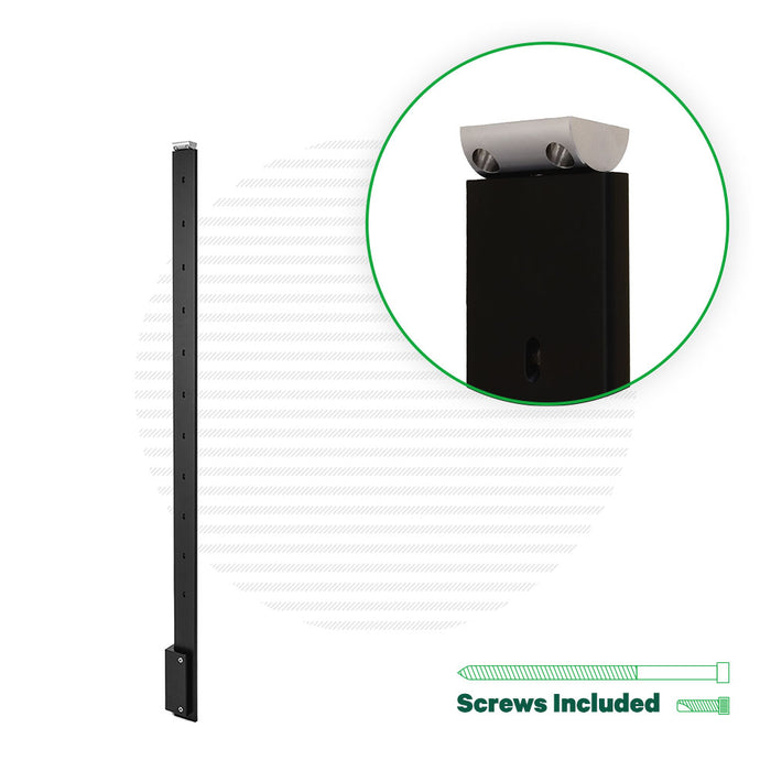 Signature Series Side Mount Cable Railing Line Post — Cable Bullet