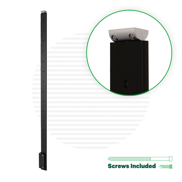 Signature Series Side Mount Cable Railing Line Post — Cable Bullet