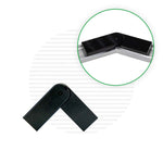 Adjustable Horizontal Corner Spline for Aluminum Handrail — Cable Bullet