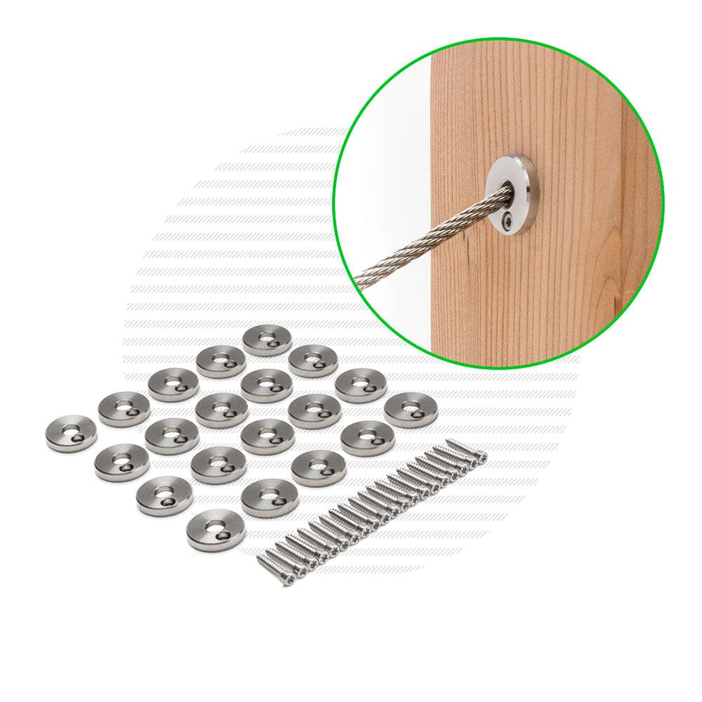 Cable Rail Post Hole Cover — Cable Bullet