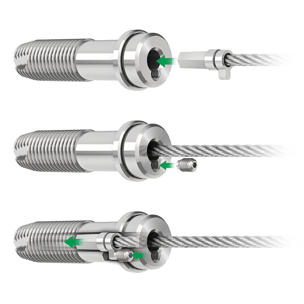 Cable Rail Tensioner Kit for Vinyl or Composite Post Sleeves — Cable Bullet