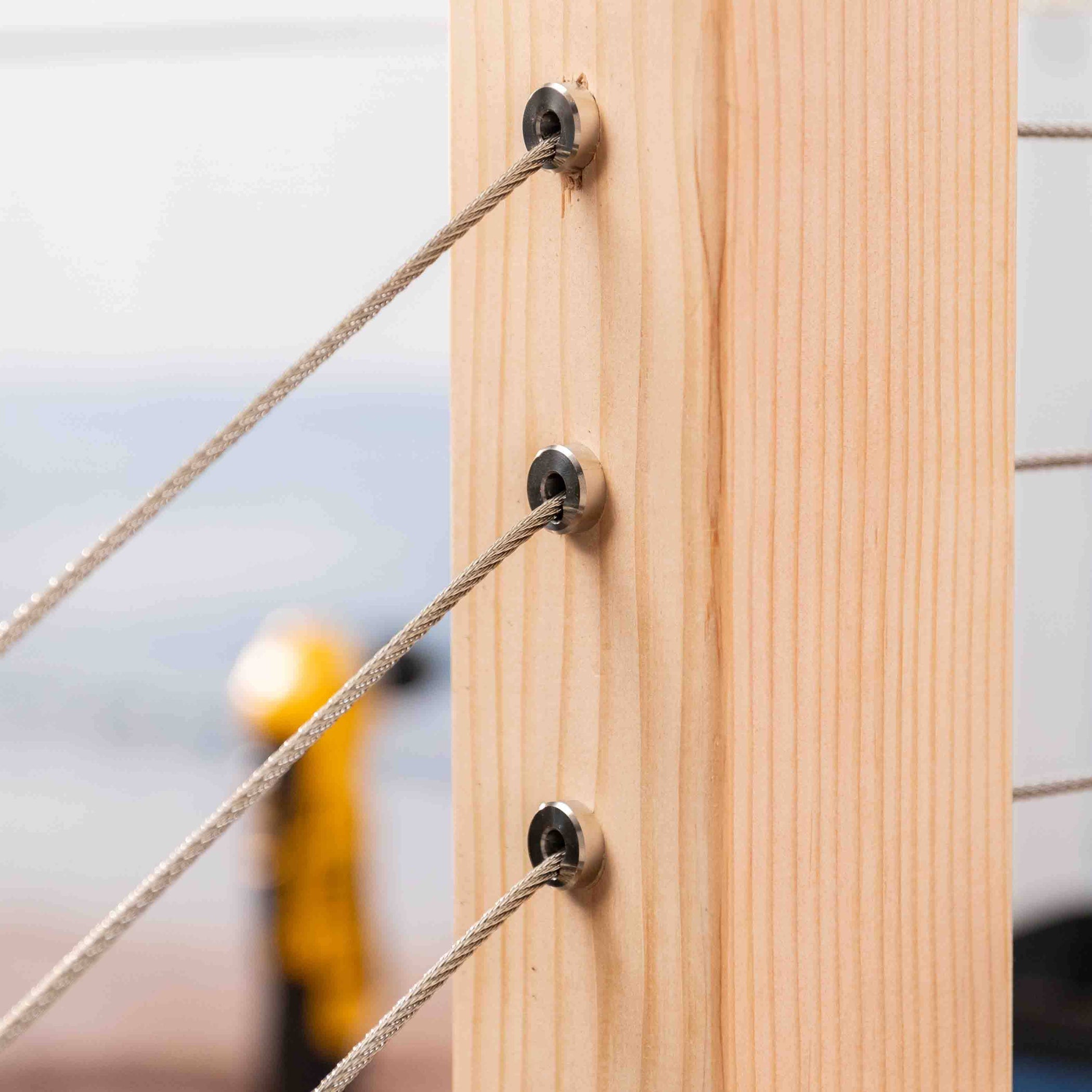 Deluxe Cable Rail Post Hole Cover — Cable Bullet