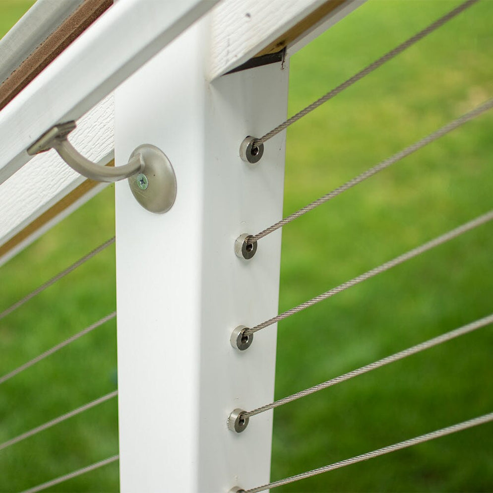 Pivot-Head Drill Guide for Stair Runs — Cable Bullet