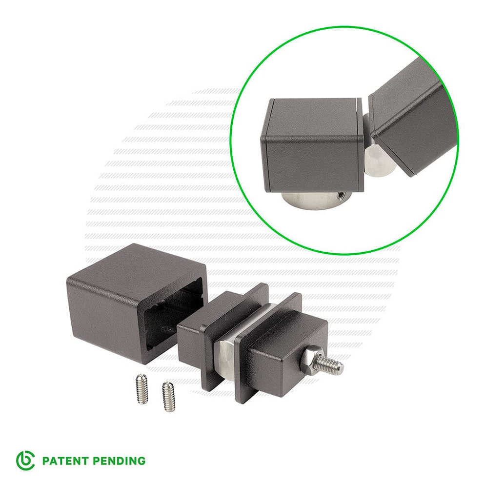 Signature Classic Stair End Handrail Hinge — Cable Bullet