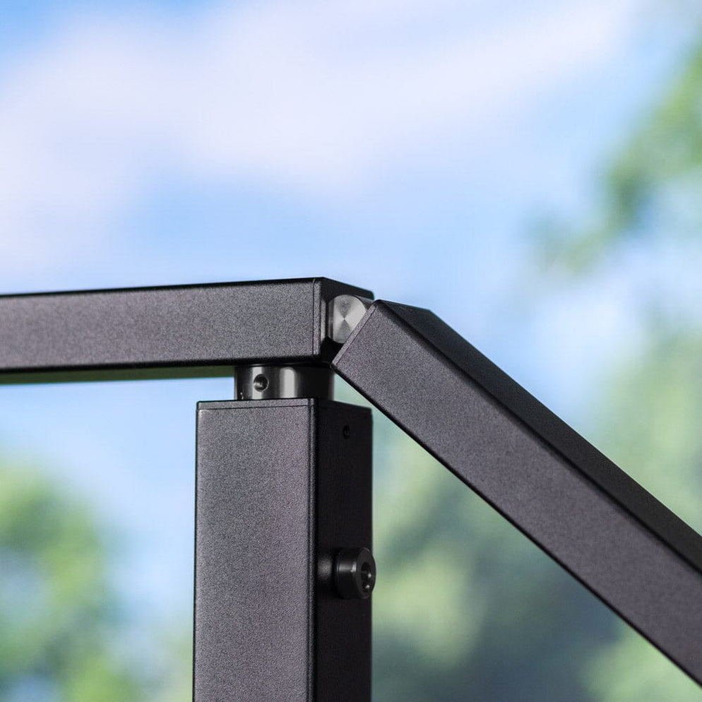 Signature Midnight Stair Transition Handrail Hinge — Cable Bullet