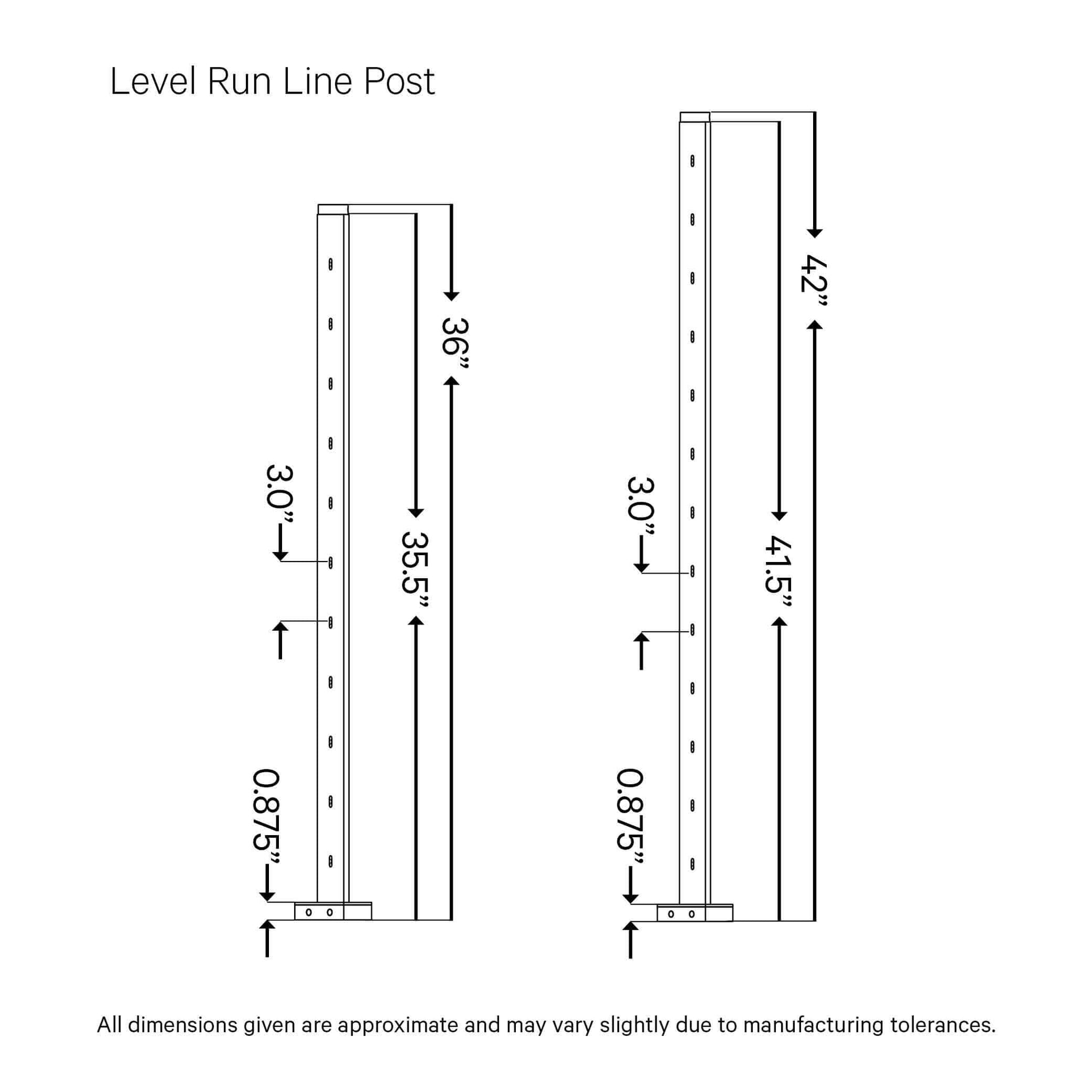 Signature Select Top Mount Line Post — Cable Bullet