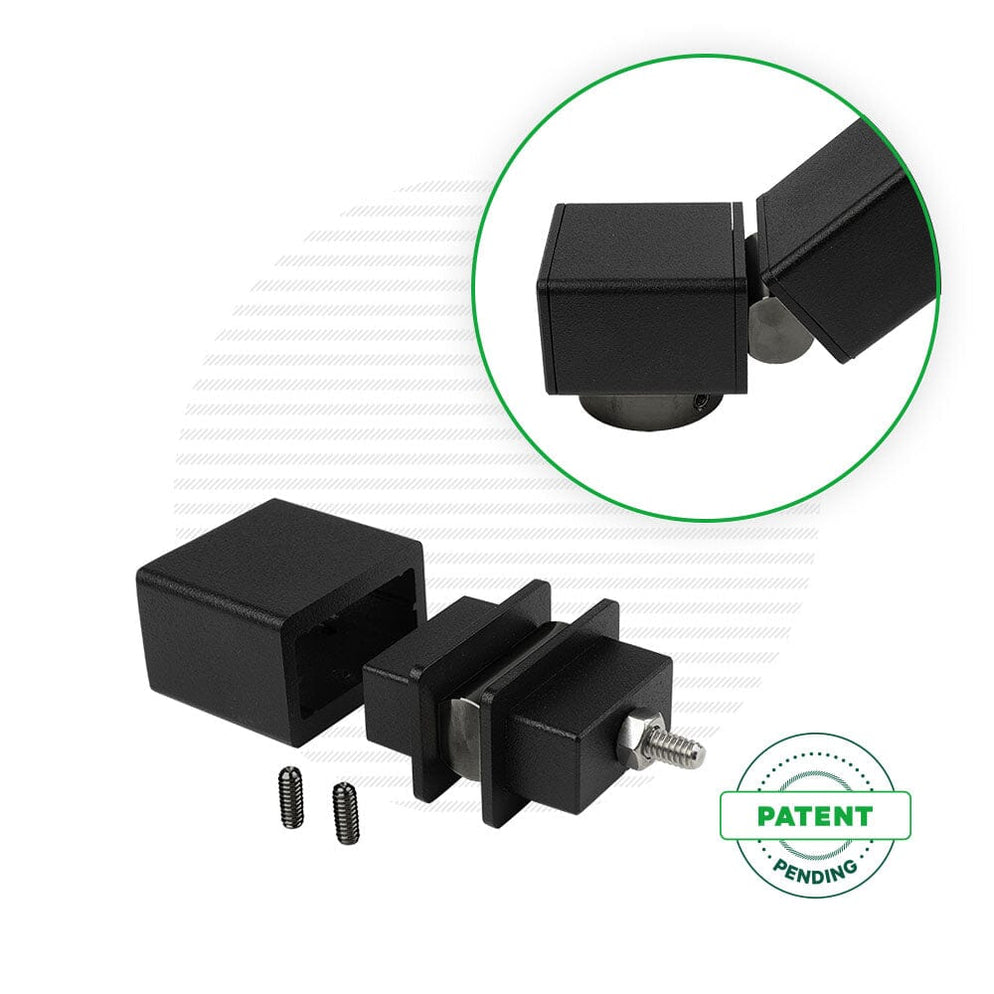 Signature Midnight Stair End Handrail Hinge — Cable Bullet