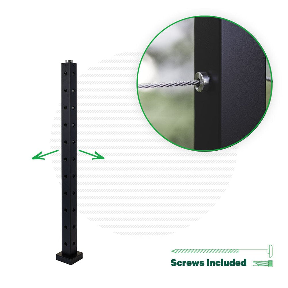 Signature Series Top Mount Cable Railing Terminal Post — Cable Bullet