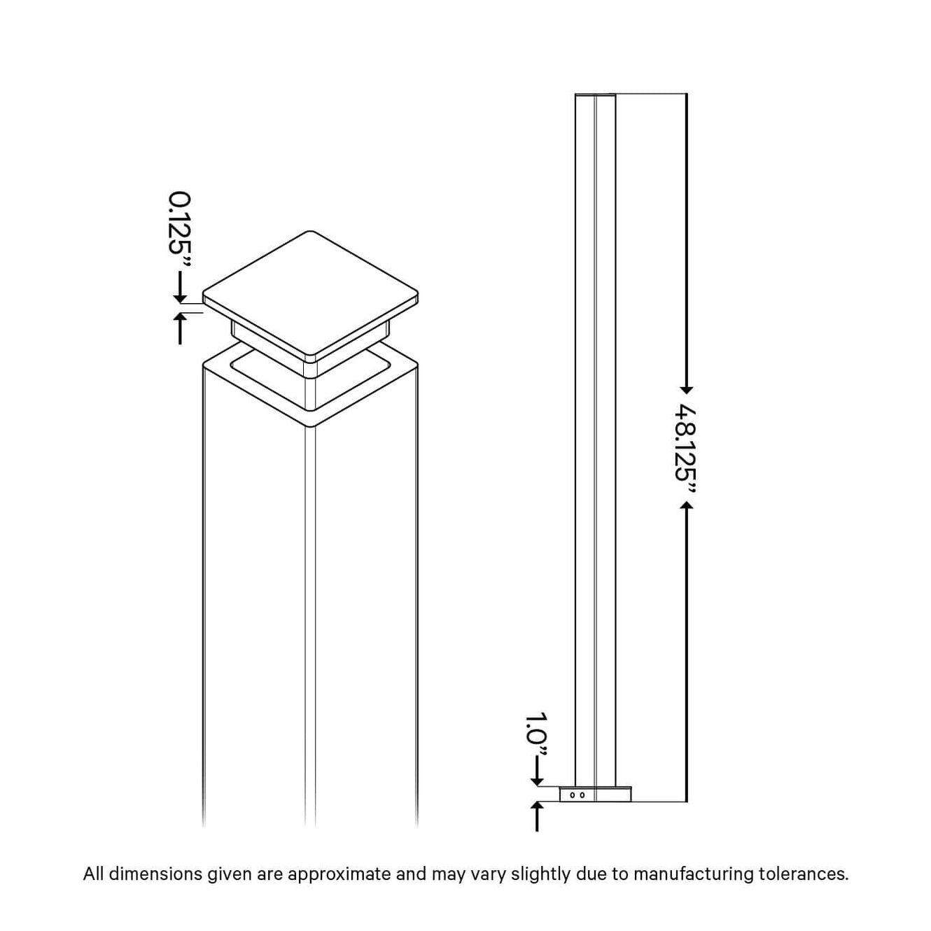 Summit Series Top Mount Vertical Cable Railing Stair Post — Cable Bullet