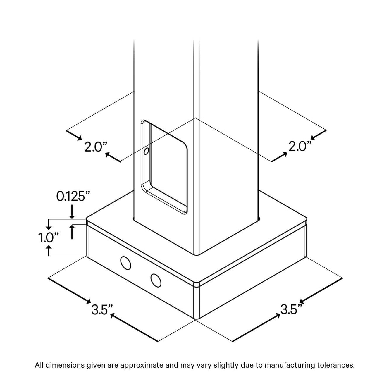 Summit Series Top Mount Vertical Cable Railing Terminal Post — Cable Bullet