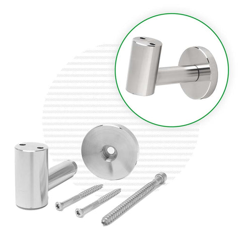 Wall-Mounted Handrail Bracket — Cable Bullet