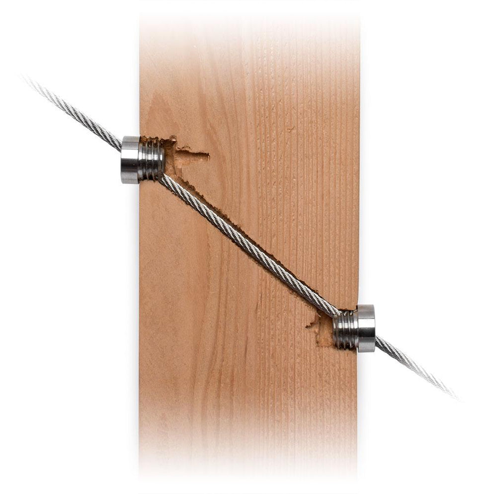 Deluxe Cable Rail Post Hole Cover — Cable Bullet