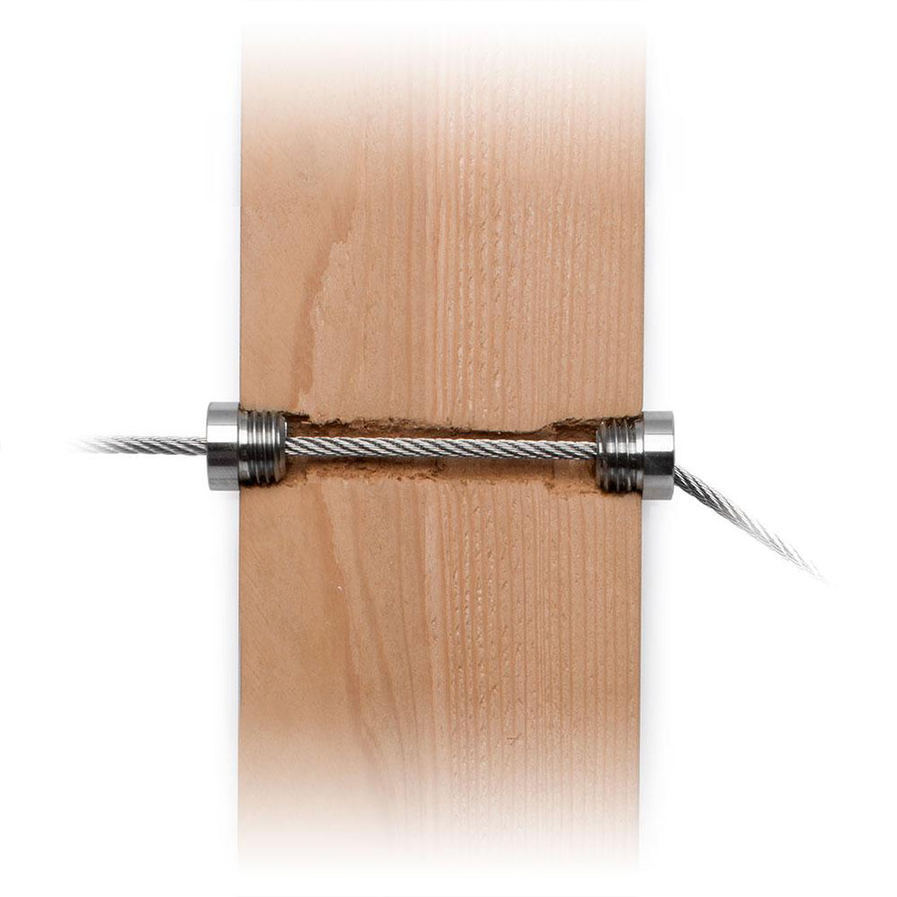 Deluxe Cable Rail Post Hole Cover — Cable Bullet