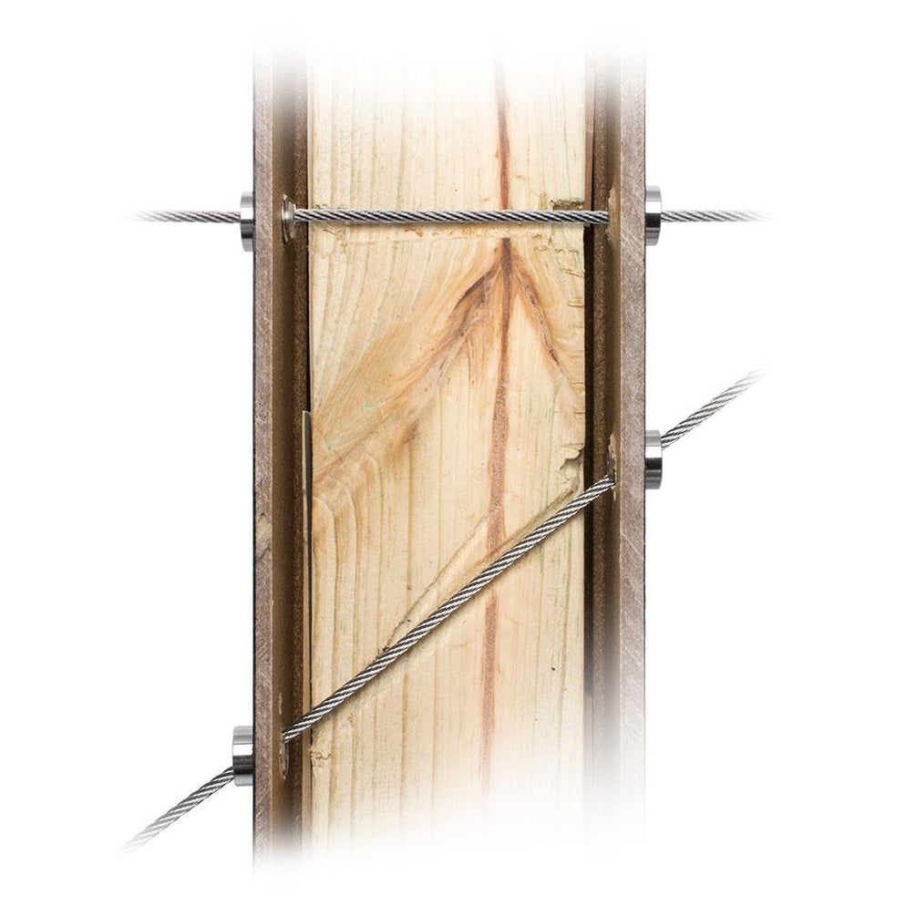 Deluxe Cable Rail Post Hole Cover — Cable Bullet
