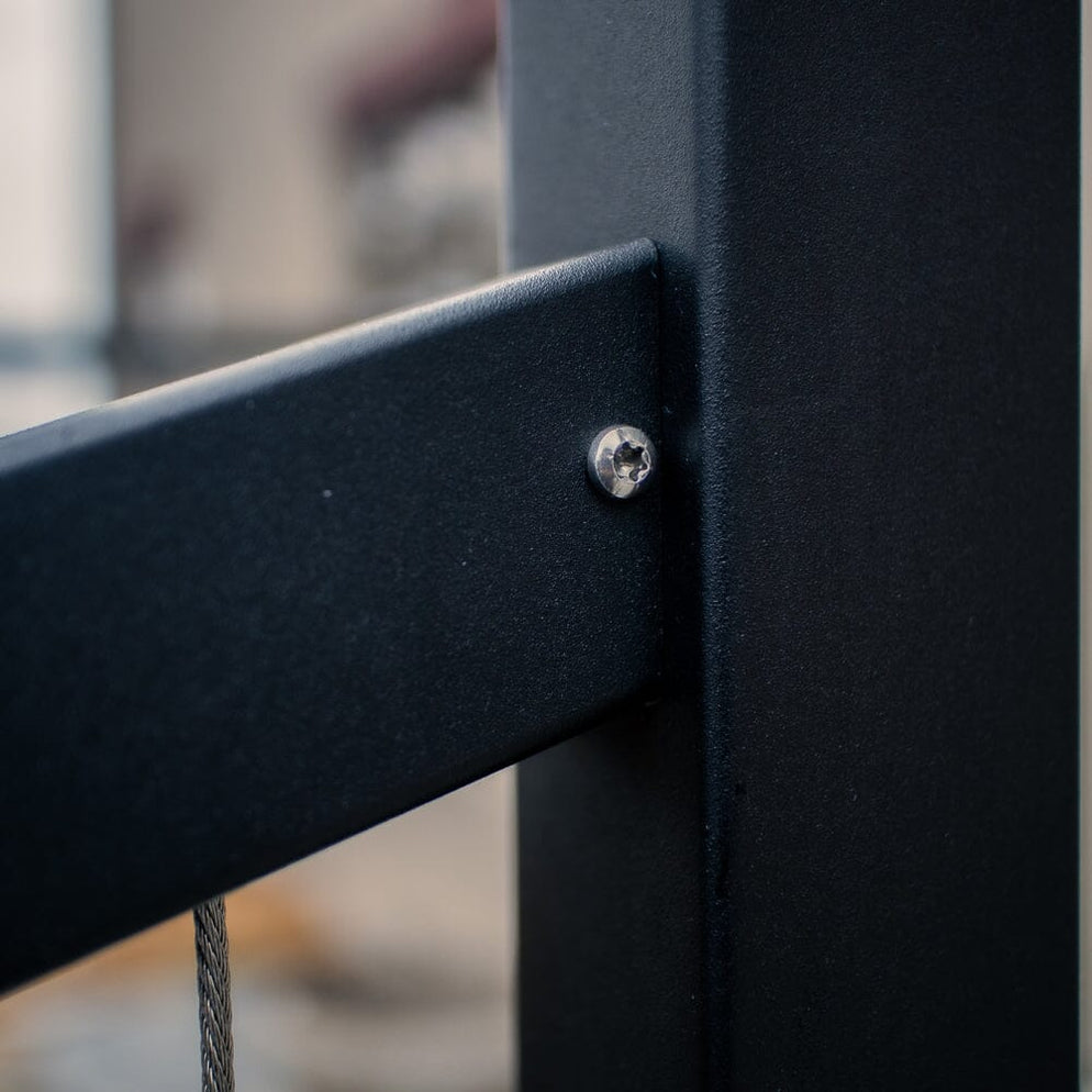 Summit Series Vertical Cable Railing Stair Panel — Cable Bullet